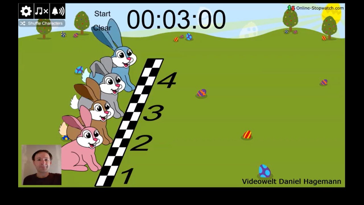 Easter Bunny Race Timer 3 Minuten - YouTube
