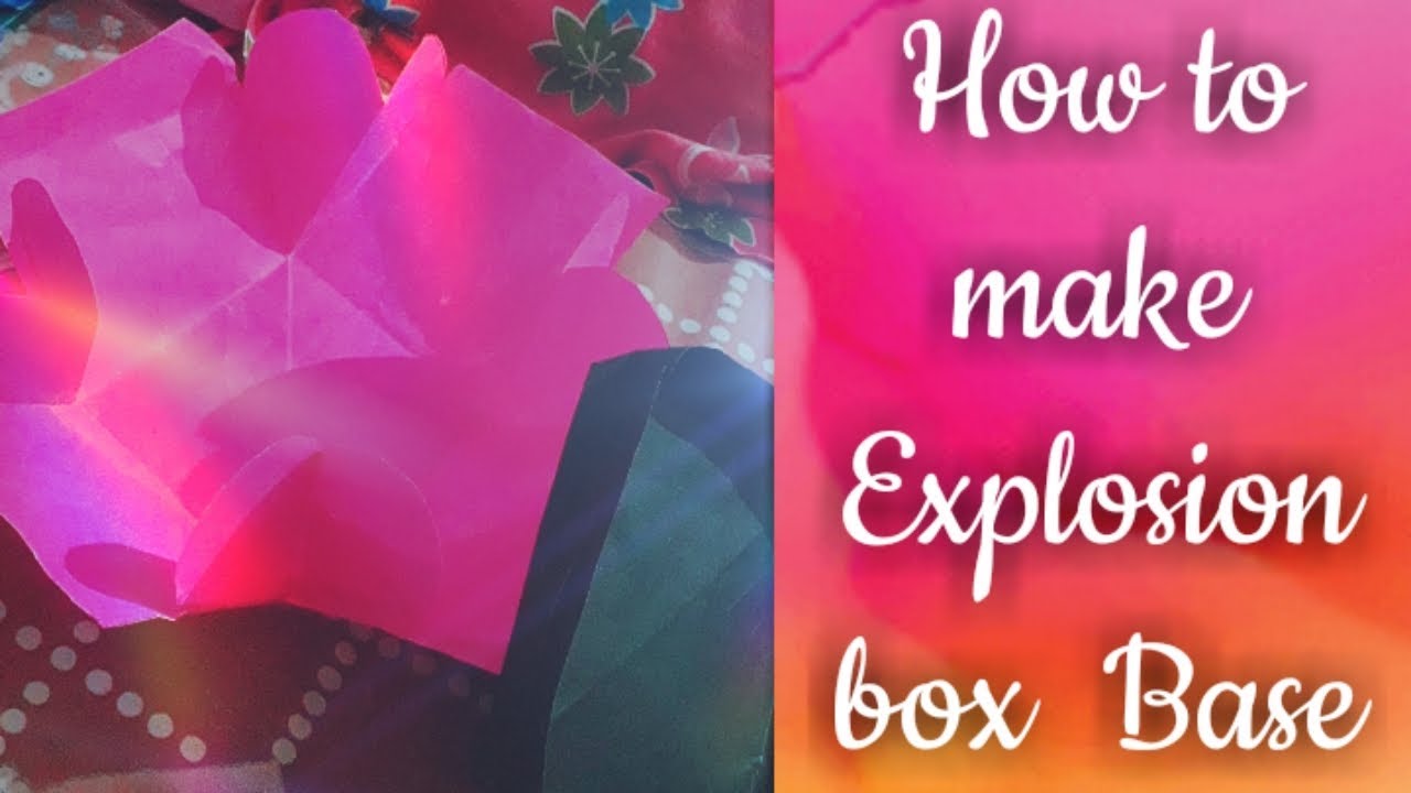 How to make explosion box| Base making of explosion box| 👍👍👍 - YouTube
