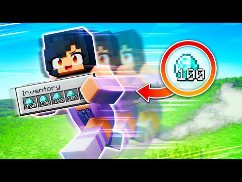 Minecraft But INVENTORY Makes You GO FASTER!
