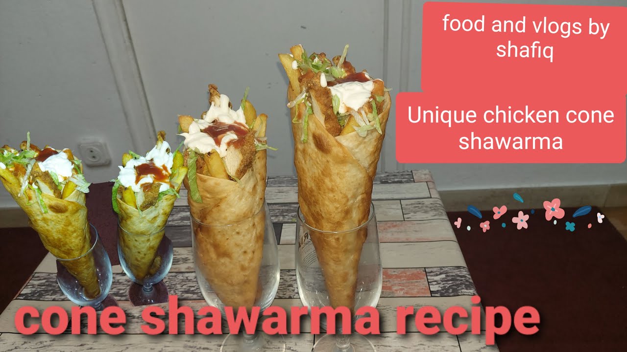Cone Shawarma Recipe | unique style shawarma recipe** video zaror ...