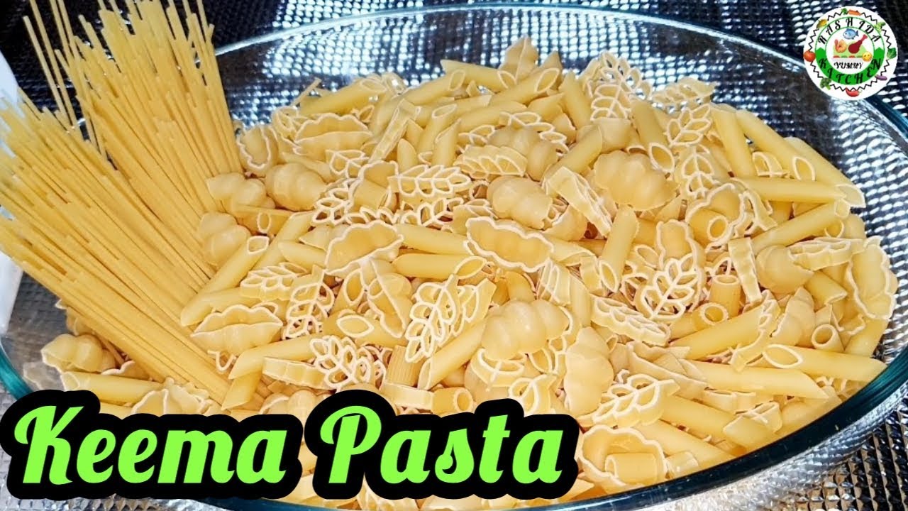 How To Make Saucy Keema Pasta Recipe , Minced Meat Cheese Pasta Recipe ...