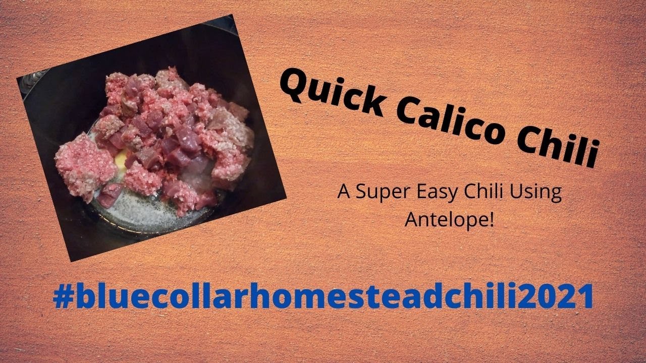 Quick Calico Chili #bluecollarhomesteadchili2021 #yogihollowfarm - YouTube
