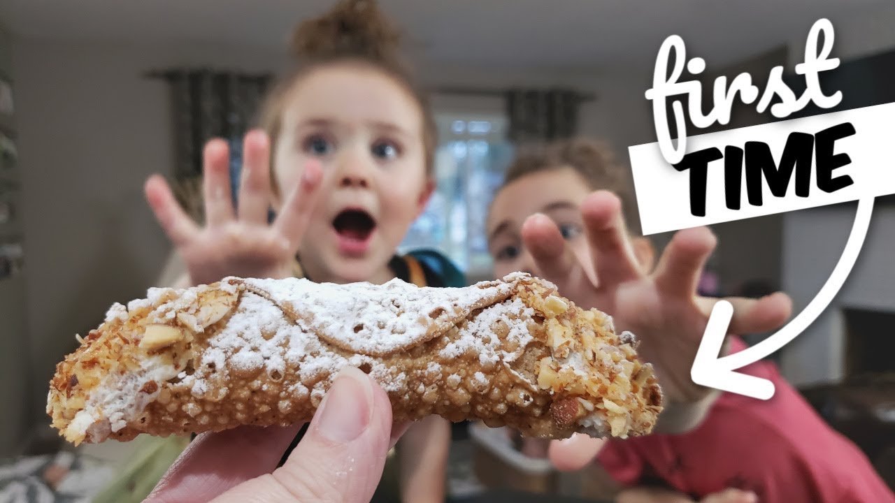 Kids Try Cannoli For The First Time - YouTube