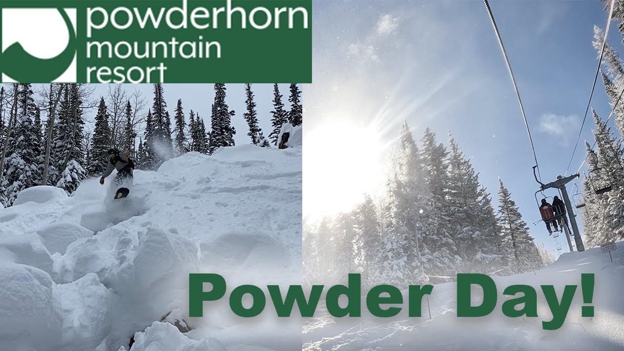 Skiing Powderhorn Mountain Resort on a Powder Day - YouTube