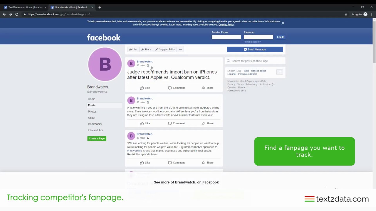 Social media monitoring in Excel [Facebook] - YouTube