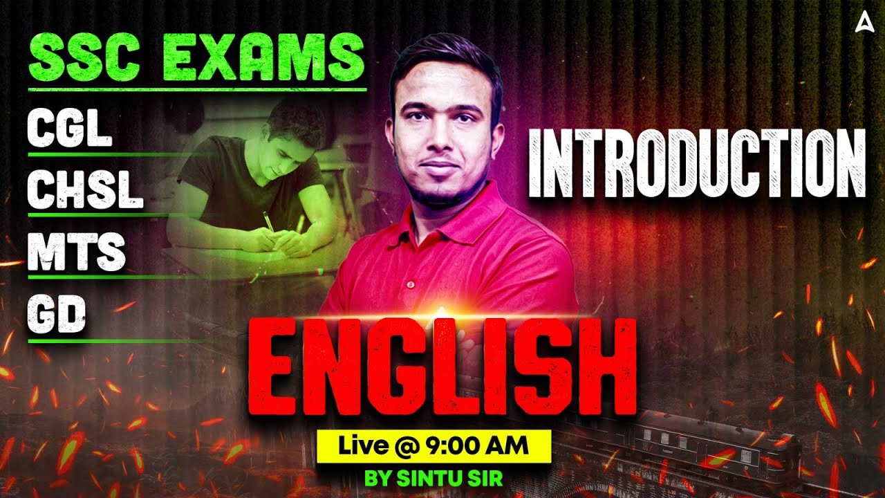 SSC Exam 2025 | Complete English Introduction Class by Sintu Sir - YouTube