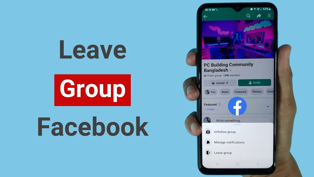 How to Leave a Group on Facebook - YouTube