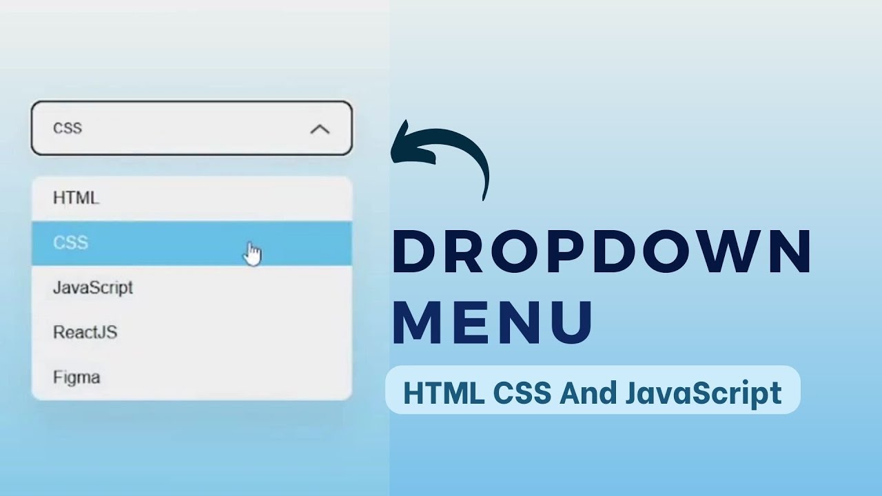 Dropdown Menus with HTML, CSS & JS | Tonsomar - YouTube