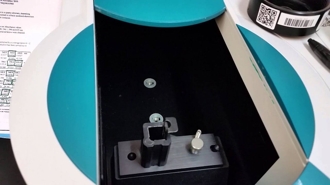 Cary 50 spectrophotometer photometric calibration - YouTube