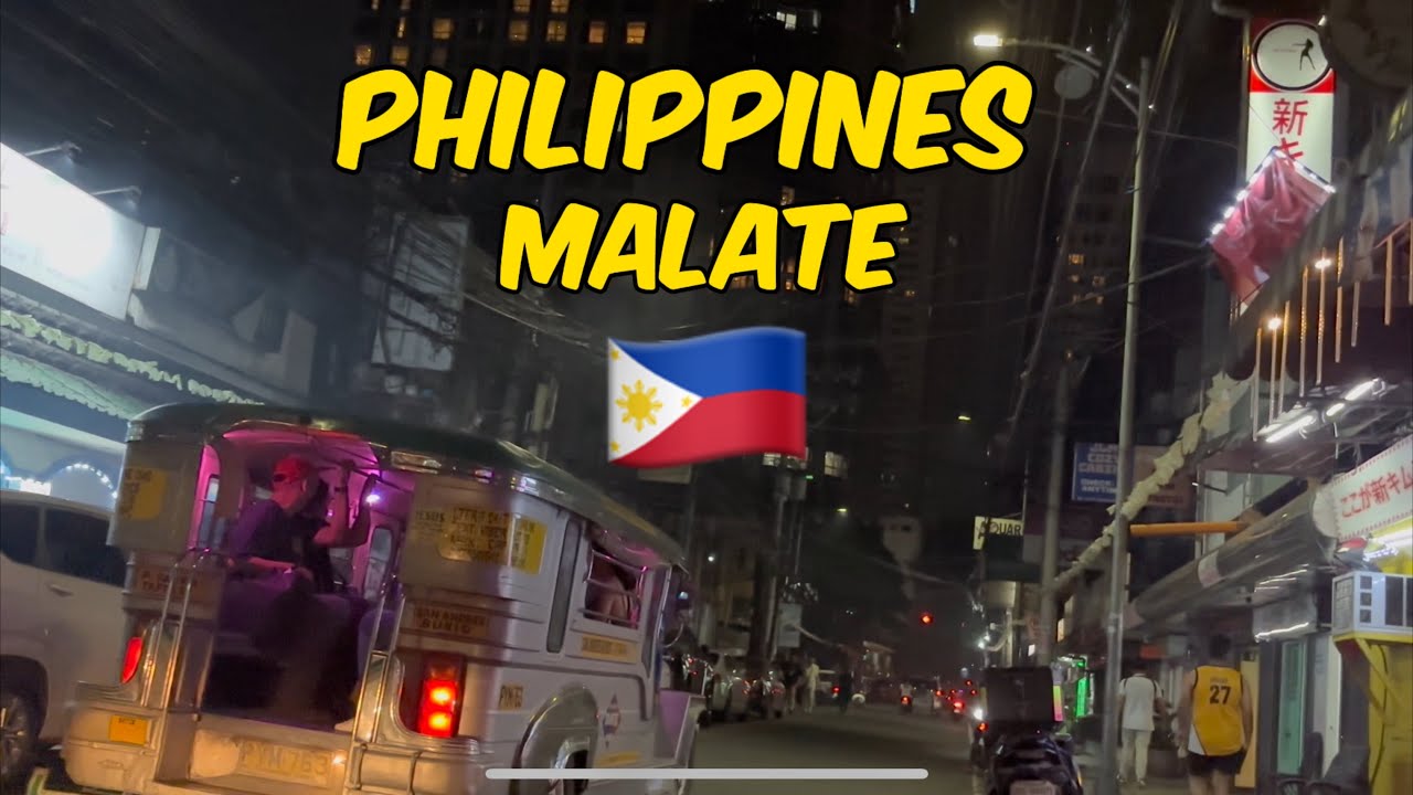 WALKING Mabini MALATE At Night Philippines - YouTube