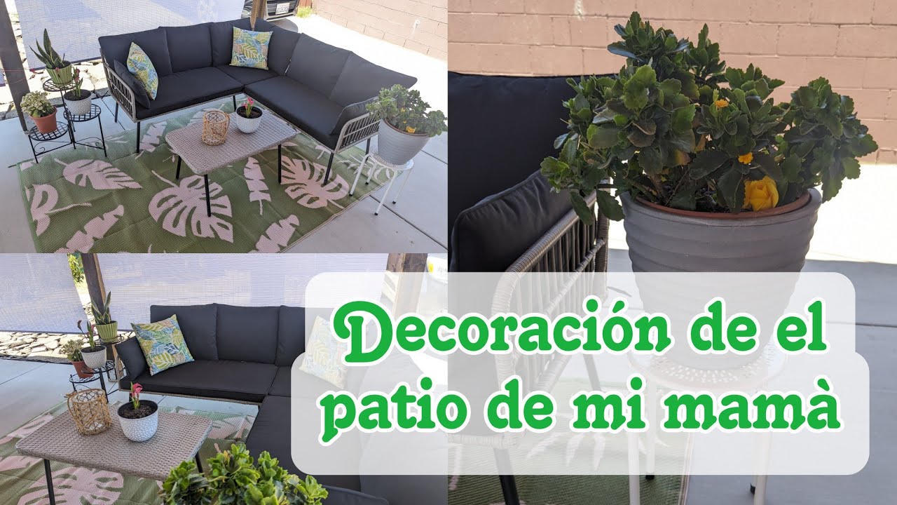 Decorando el patio de mi mama. - YouTube