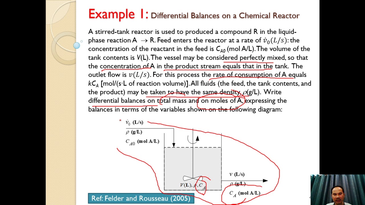 Lecture 10 ฺPart 1 Balance on Transient Process - YouTube