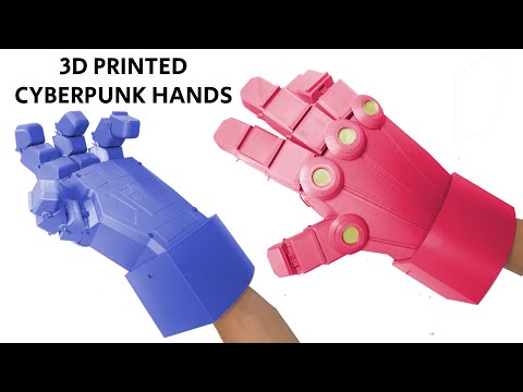 Giant Mechanical Hands (3D Printed) - Cyberpunk Edgerunners
