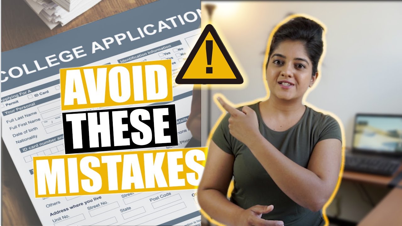 Top 5 Mistakes to Avoid before YOU Apply for College - YouTube