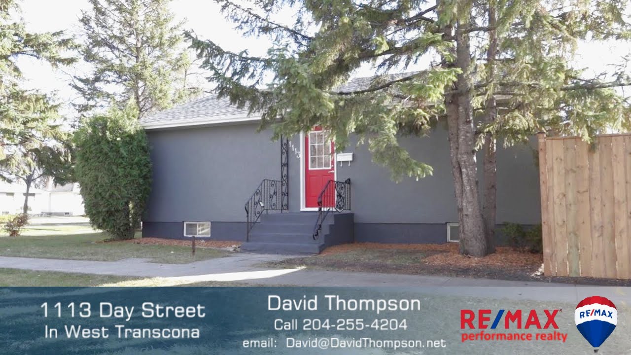 1113 Day Street in West Transcona with David Thompson - YouTube