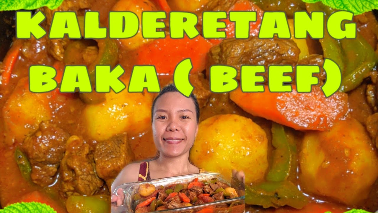 An easy way to cook kalderetang baka (beef stew) Filipino dish. - YouTube