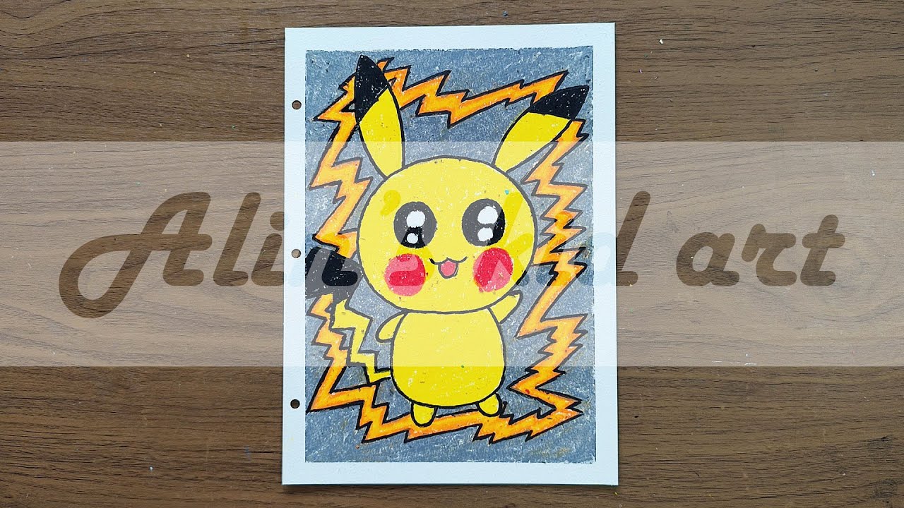 ⭐ Cách vẽ a Pikachu - How to draw a Pikachu ⭐ - YouTube