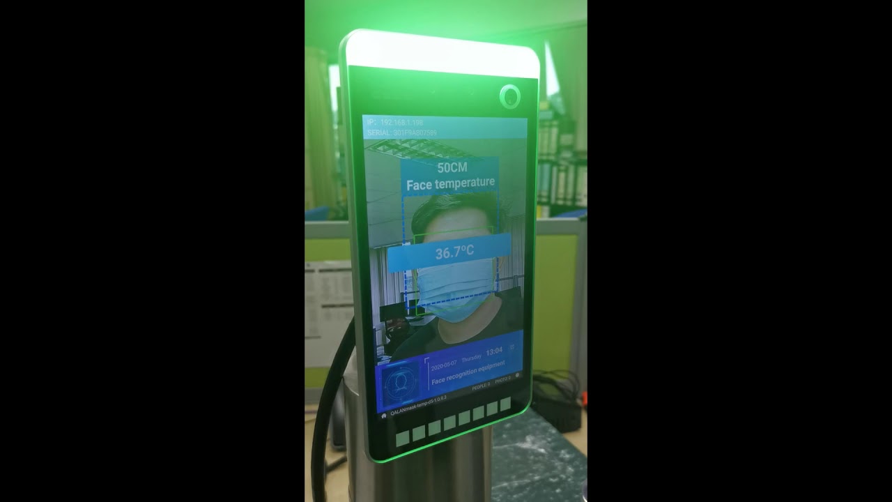 Face Temperature Scanner HRM System Facial Recognition Temperature ...