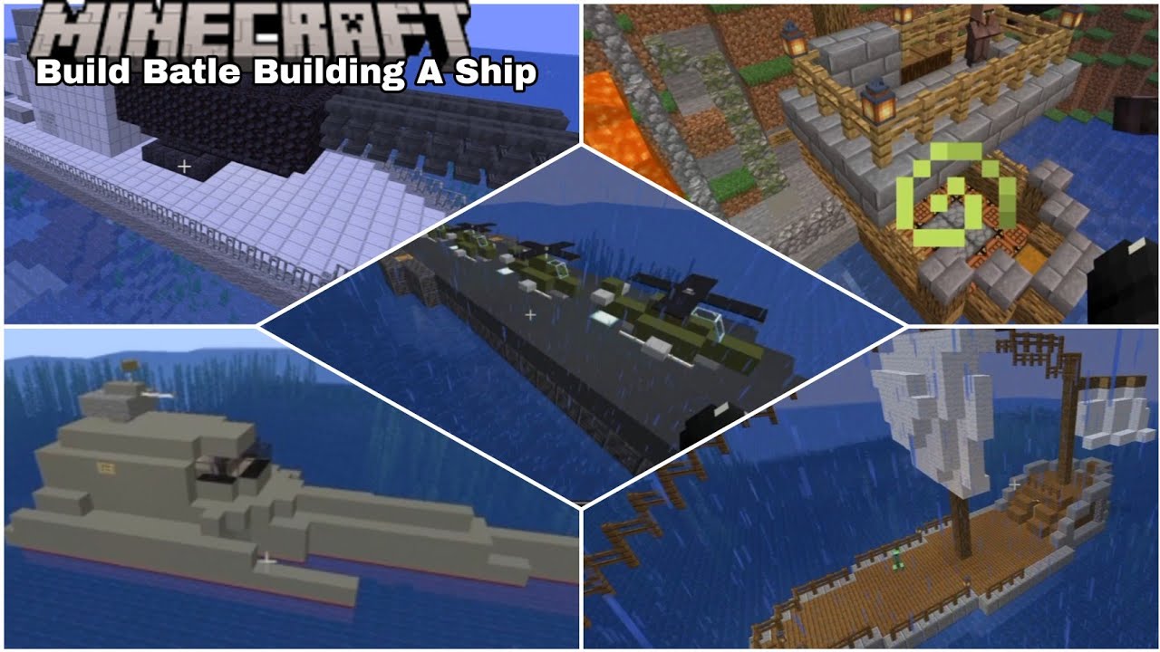 Adu Build Membuat Kapal - Minecraft Random Challenge Indonesia - YouTube