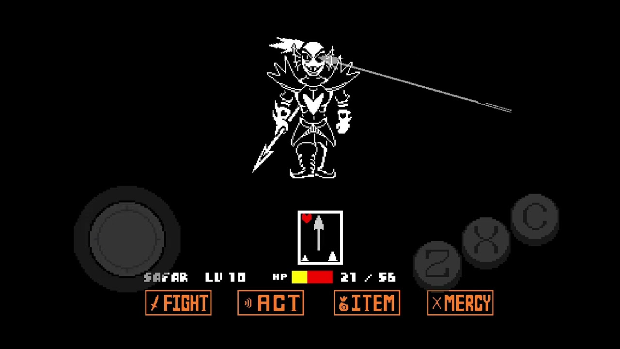 fighting undyne the undying (shoud i try again?) - YouTube