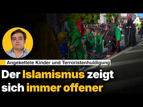 Angekettete Kinder bei über 40°C: Islamistendemo mitten in Berlin