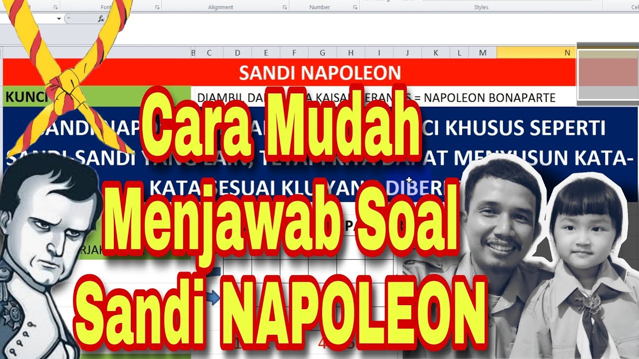 CARA MUDAH MENYELESAIKAN SOAL SANDI NAPOLEON || SANDI PRAMUKA || SANDI ...