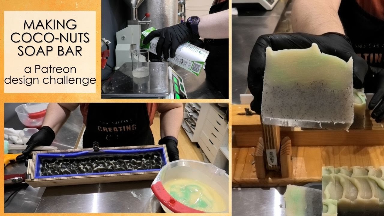 Coco-Nuts Soap bar - Coconut oil soap with Coconut Water, coconut Milk and Coconut shell - YouTube