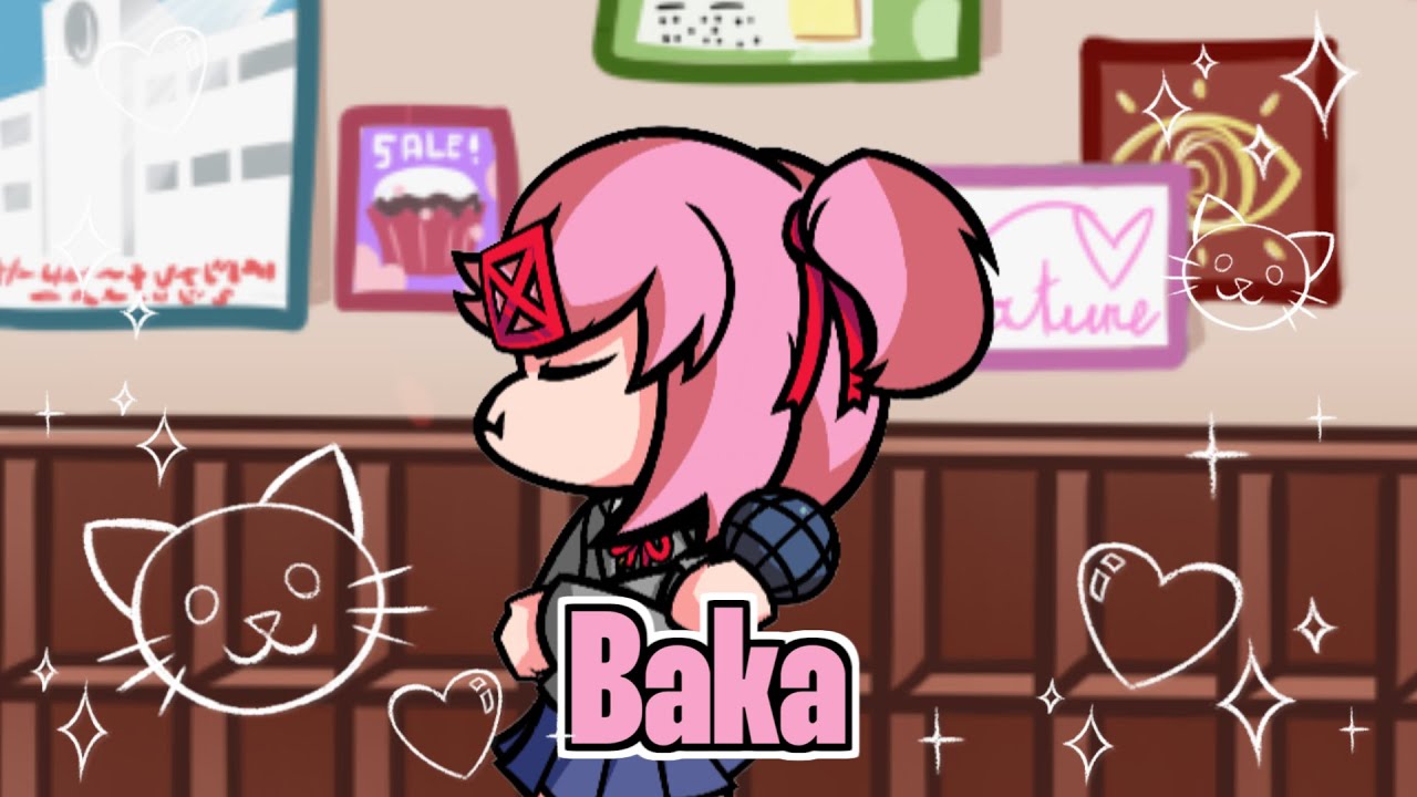 【Friday Night Funkin'】【Doki Doki Takeover Plus!】Baka【FNF】 - YouTube