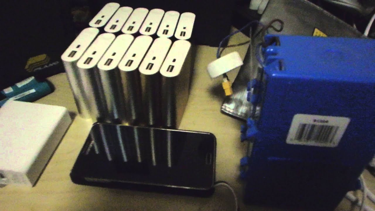 Battery bank for Macbook pro and power brick for smart phone home made ...