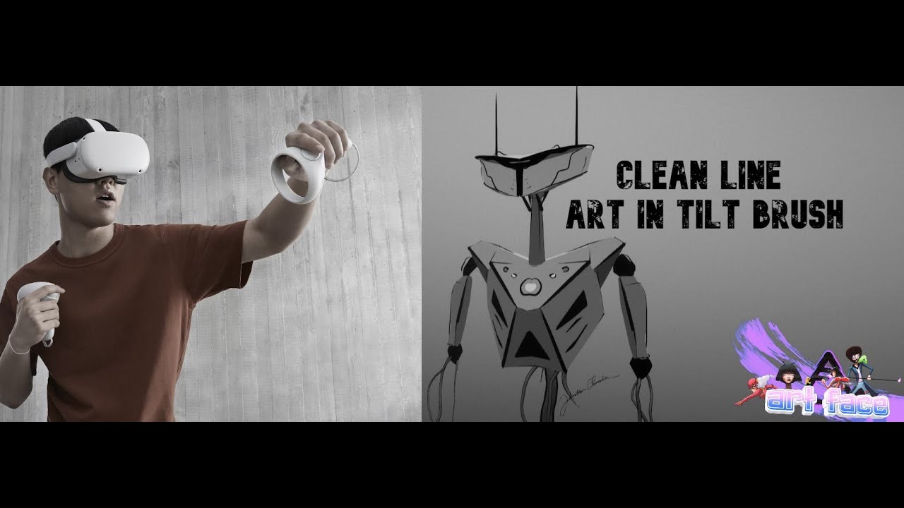 How-to get clean line art in google tilt brush. VR drawing on the ...