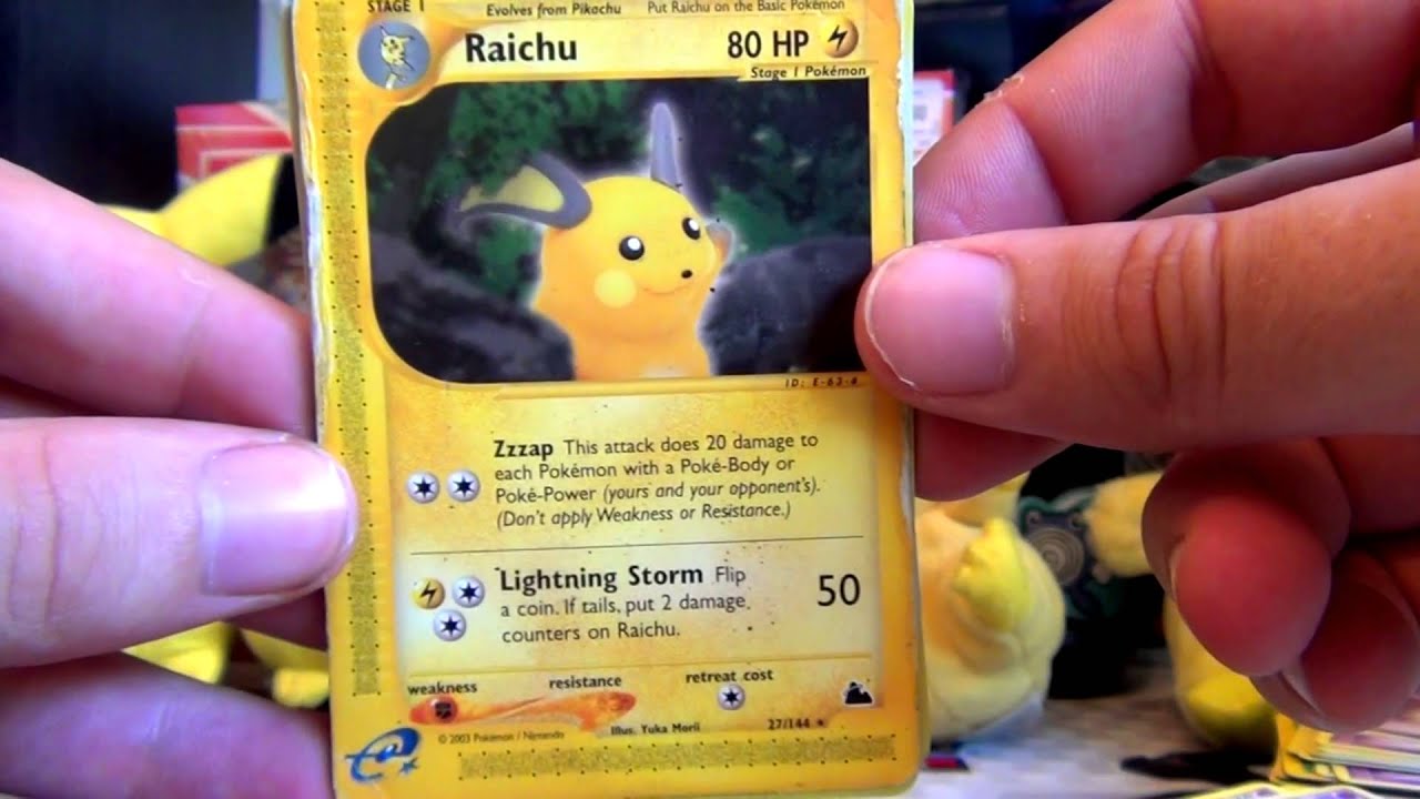 Puppet Head Raichu - (Free Cards 23) - Pokemon - YouTube
