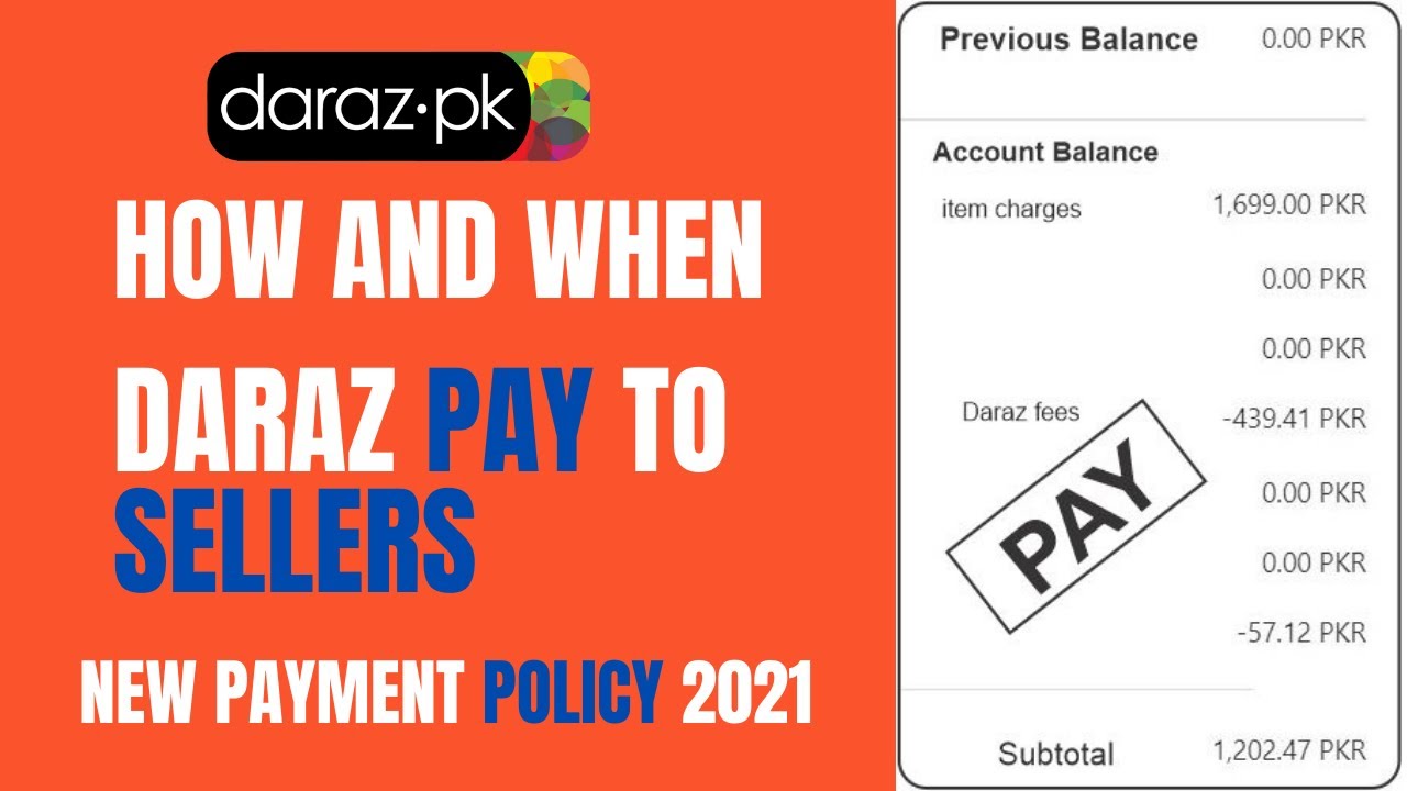 How & When Daraz Pay to Sellers | New payment Policy 2022 | Step by ...