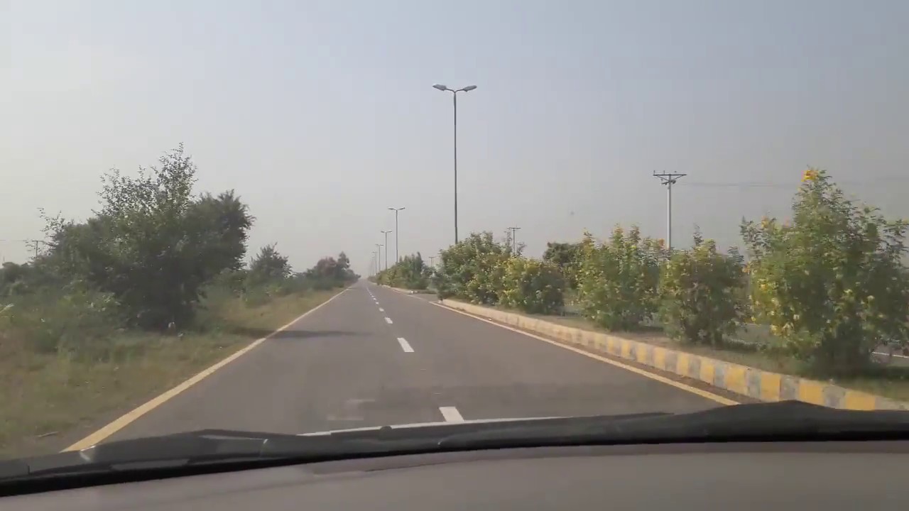 A drive on carpeted roads of Regi Model Town (RMT) Peshawar in October ...