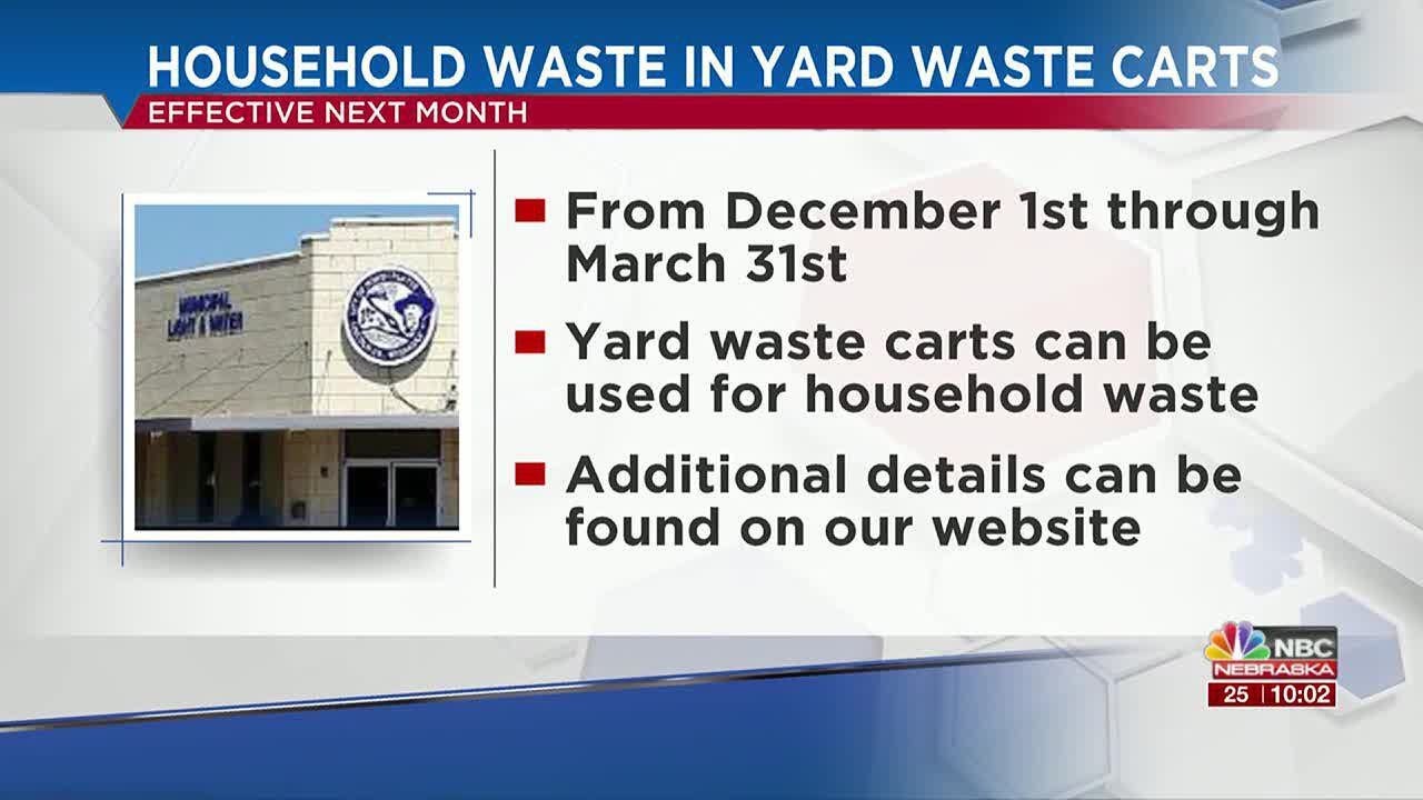 Yard waste carts can be used for household waste - YouTube