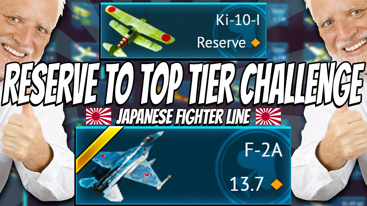 Playing the ENTIRE Japanese Fighter Line - Reserve to Top Tier - YouTube