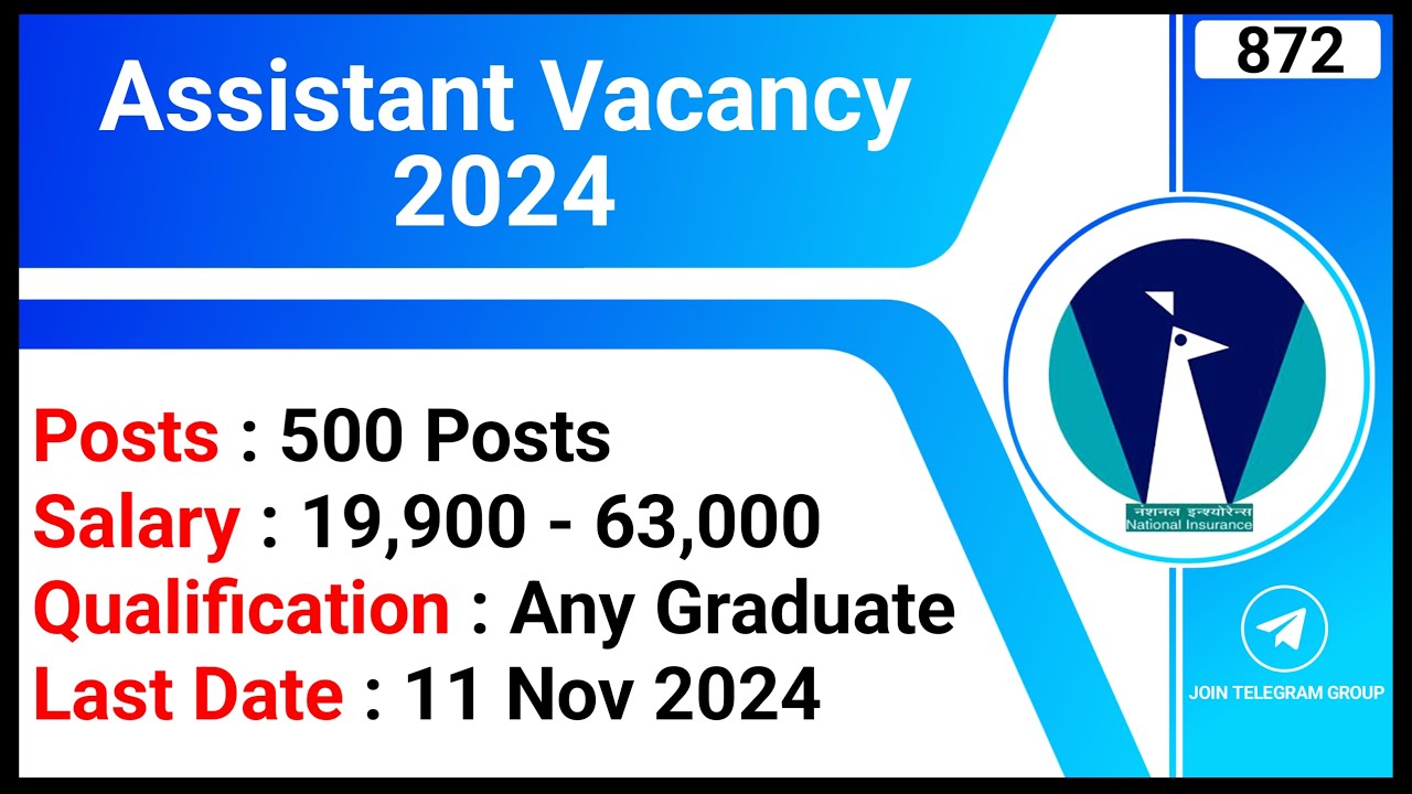 Assistant Vacancy 2024 | NICL Recruitment 2024 । Government Jobs ...
