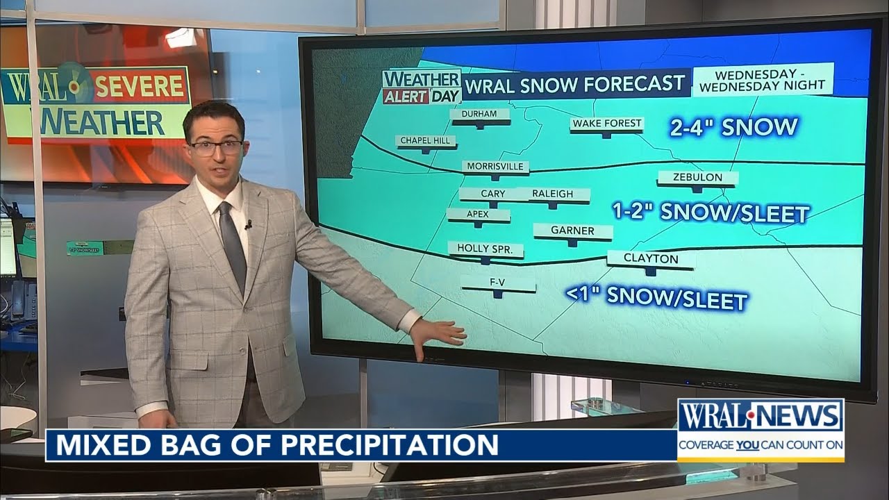 NC counties could see up to 9 inches of snow, WRAL Weather Alert Days ...