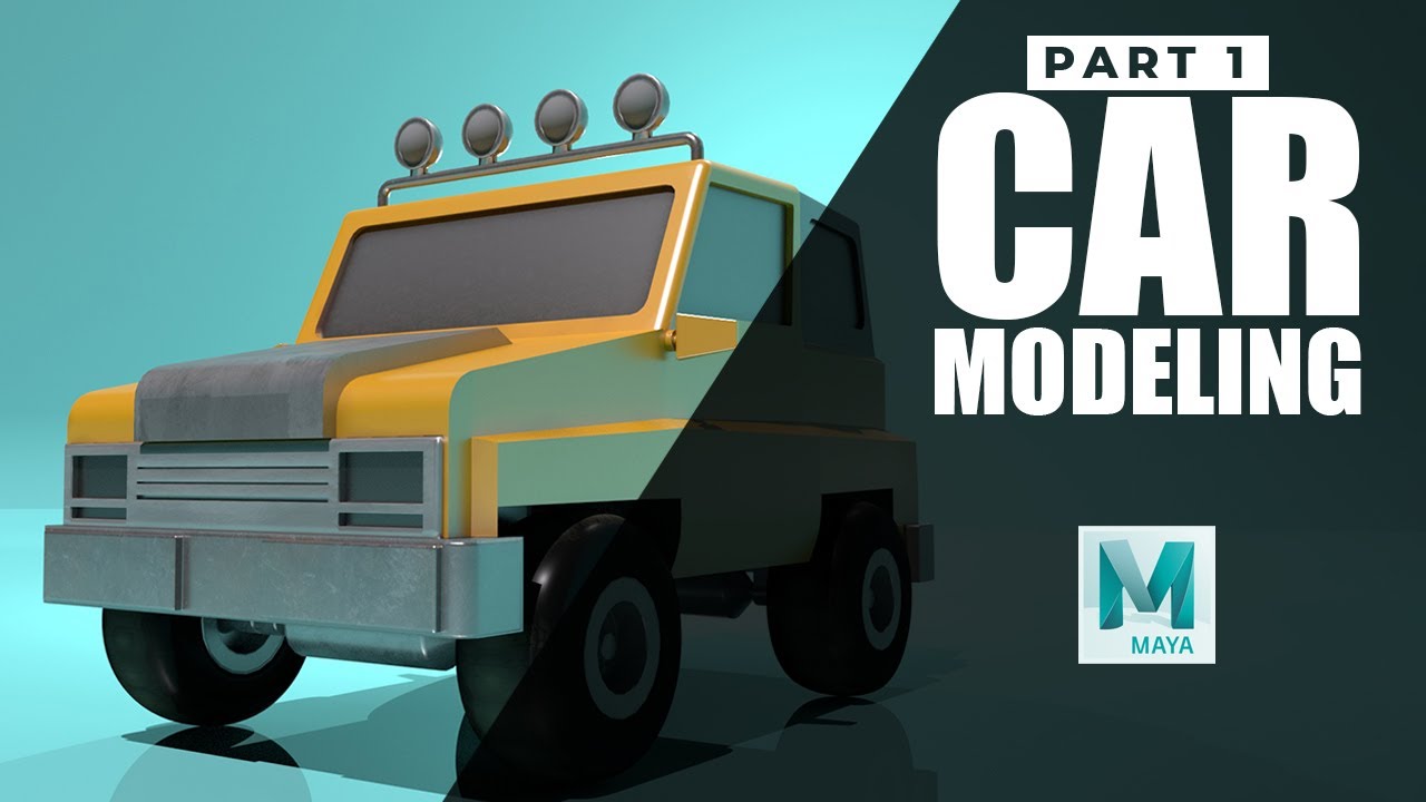 3D Toy Car Modeling | 3D Modeling in Maya | Car Modeling Part - 01 ...