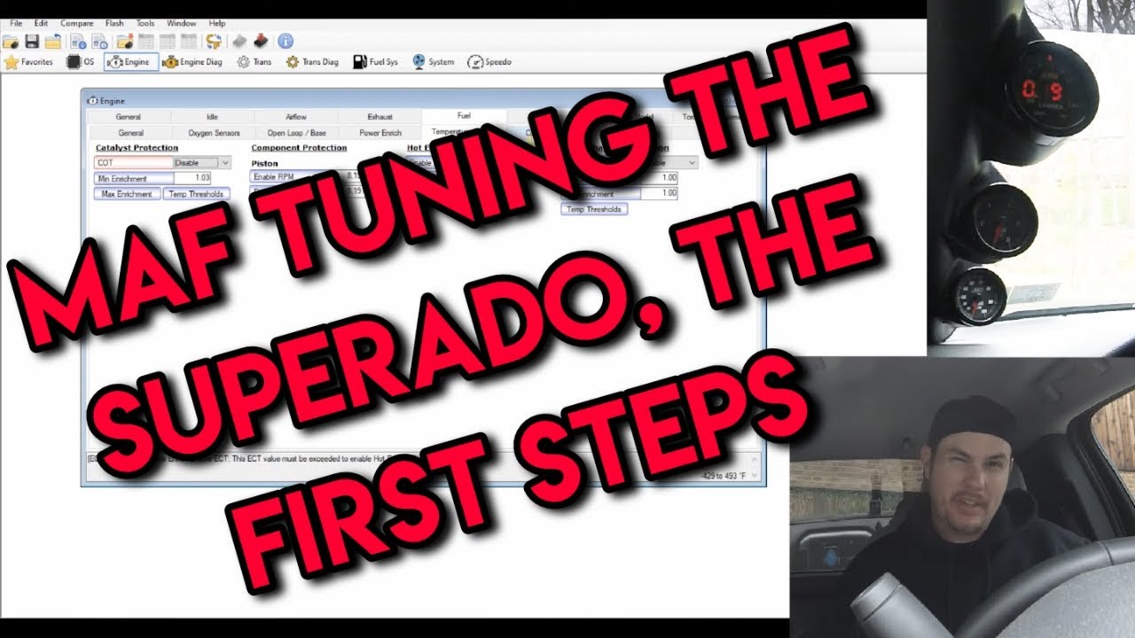 MAF Tuning The F1A Procharged Silverado, We Go Through The Process ...