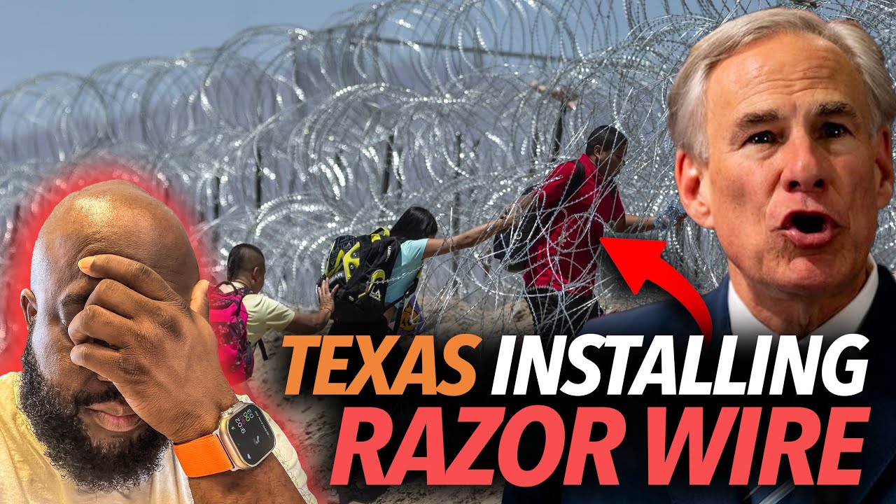 Texas, Greg Abbott Install MORE MIGRANT RAZOR WIRE Against Supreme ...
