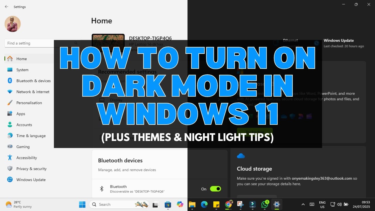 How to Turn On Dark Mode in Windows 11 (Plus Themes & Night Light Tips ...