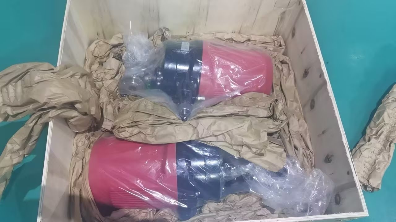 use vacuum method to test the electric actuator IP67 - YouTube