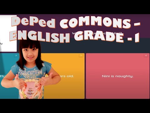 DepEd COMMONS - Playing Quiz ENGLISH (Grade 1) - YouTube