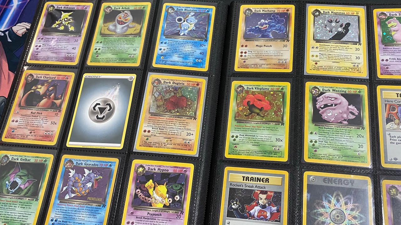 Rough but Complete Team Rocket Pokémon Card Set - YouTube