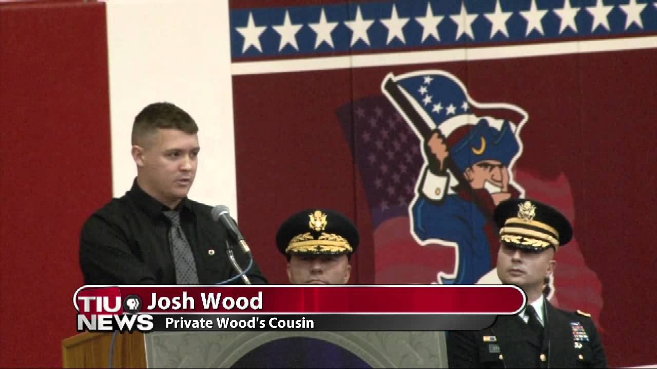 Funeral for Private Brett Wood Held in Spencer - YouTube
