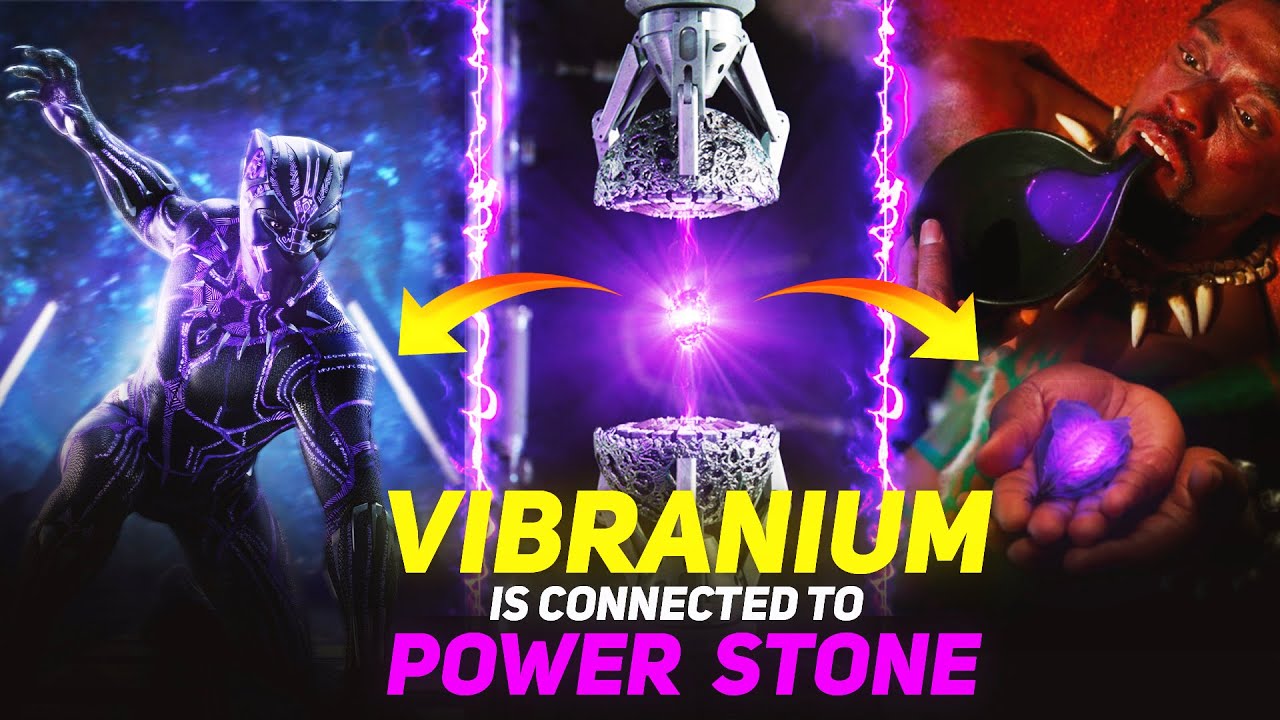 VIBRANIUM & Heart shape herb is connected to Power Stone | Black ...