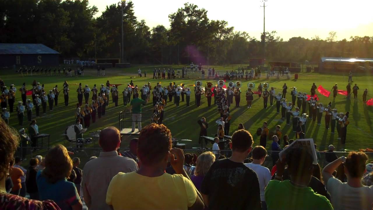 Combined Park View Marching Dragons and Bluestone Barons Star Spangled ...