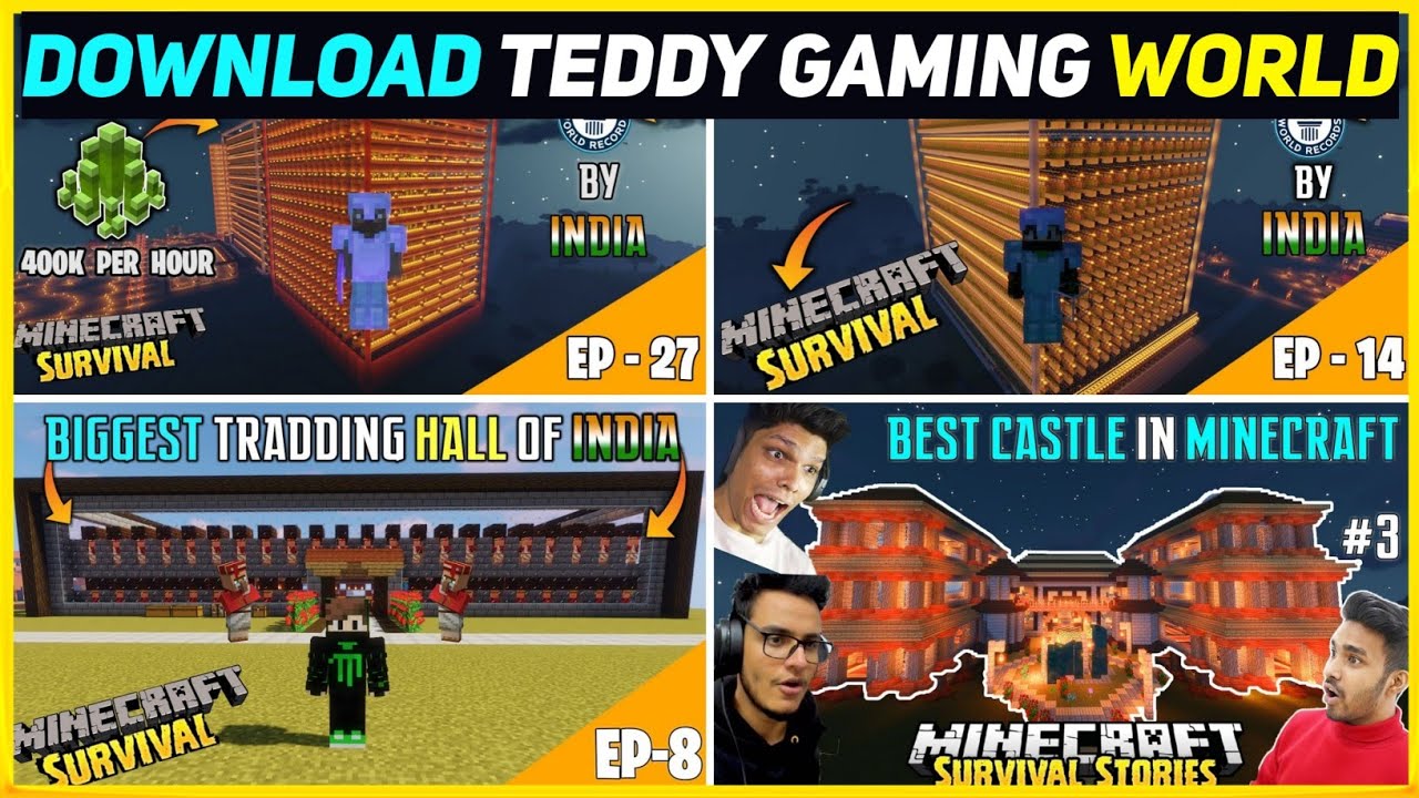 How To Download Teddy Gaming Full World In Minecraft @TeddyGaming - YouTube