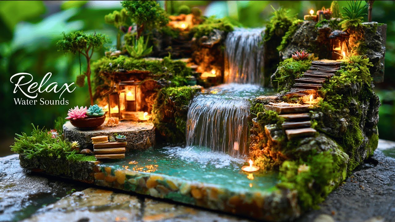 Peaceful Water Ambience 🌹 Calming Music for Stress / Anxiety Relief ...