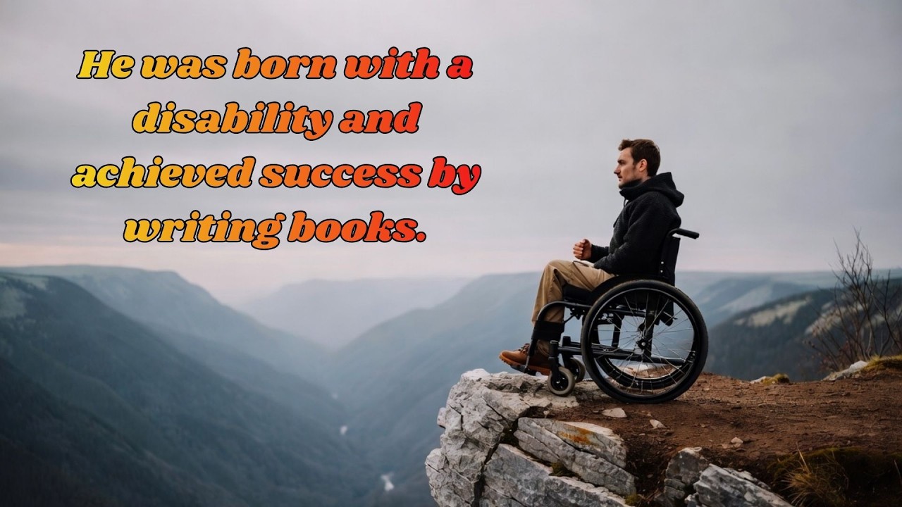 He was born with a disability and achieved success by writing books ...